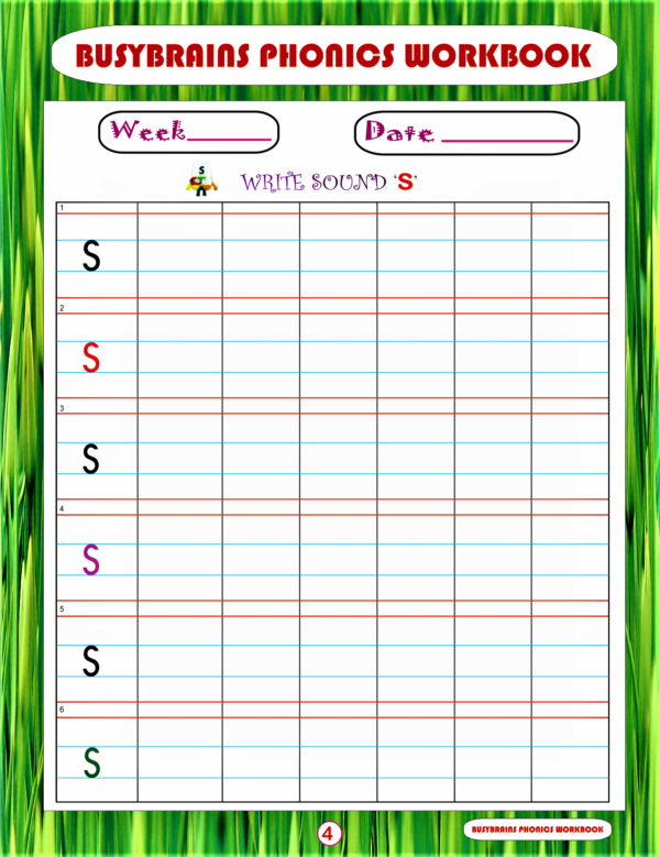 WRITING SOUND S (2) – Busybrains Phonics